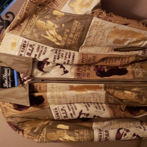 Jackets & Coats | Tupac Logo Leather Jacket | Poshmark